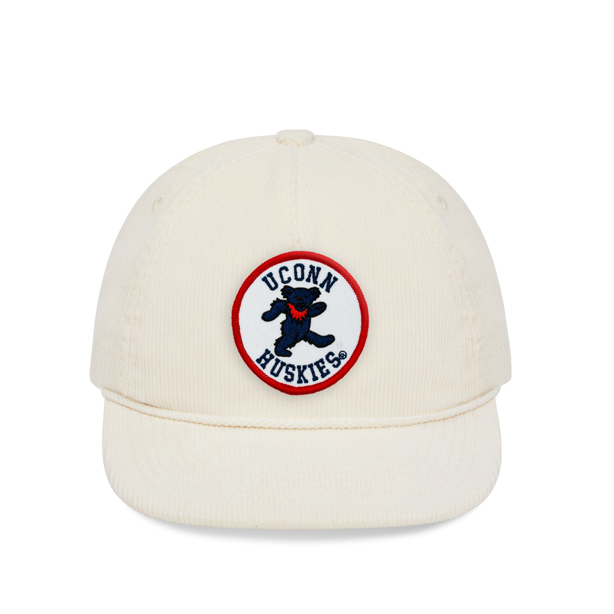 UCONN x Grateful Dead Bear Patch Cord Hat – Class Trip