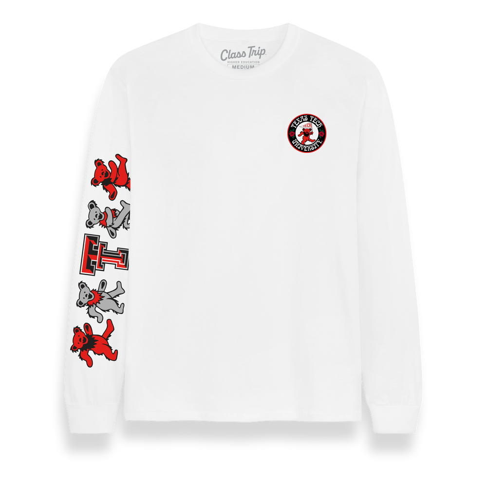 Texas Tech x Grateful Dead Mascot Bears Long Sleeve Tee – Class Trip